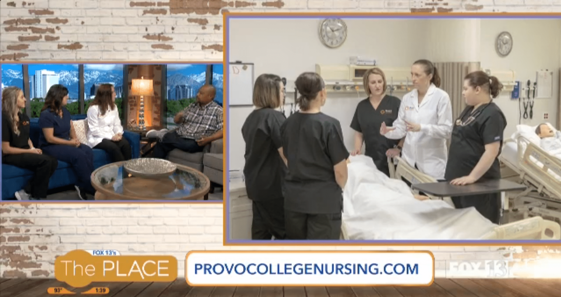 Provo College on Fox13’s “The Place” (Aug 2019) - Provo College
